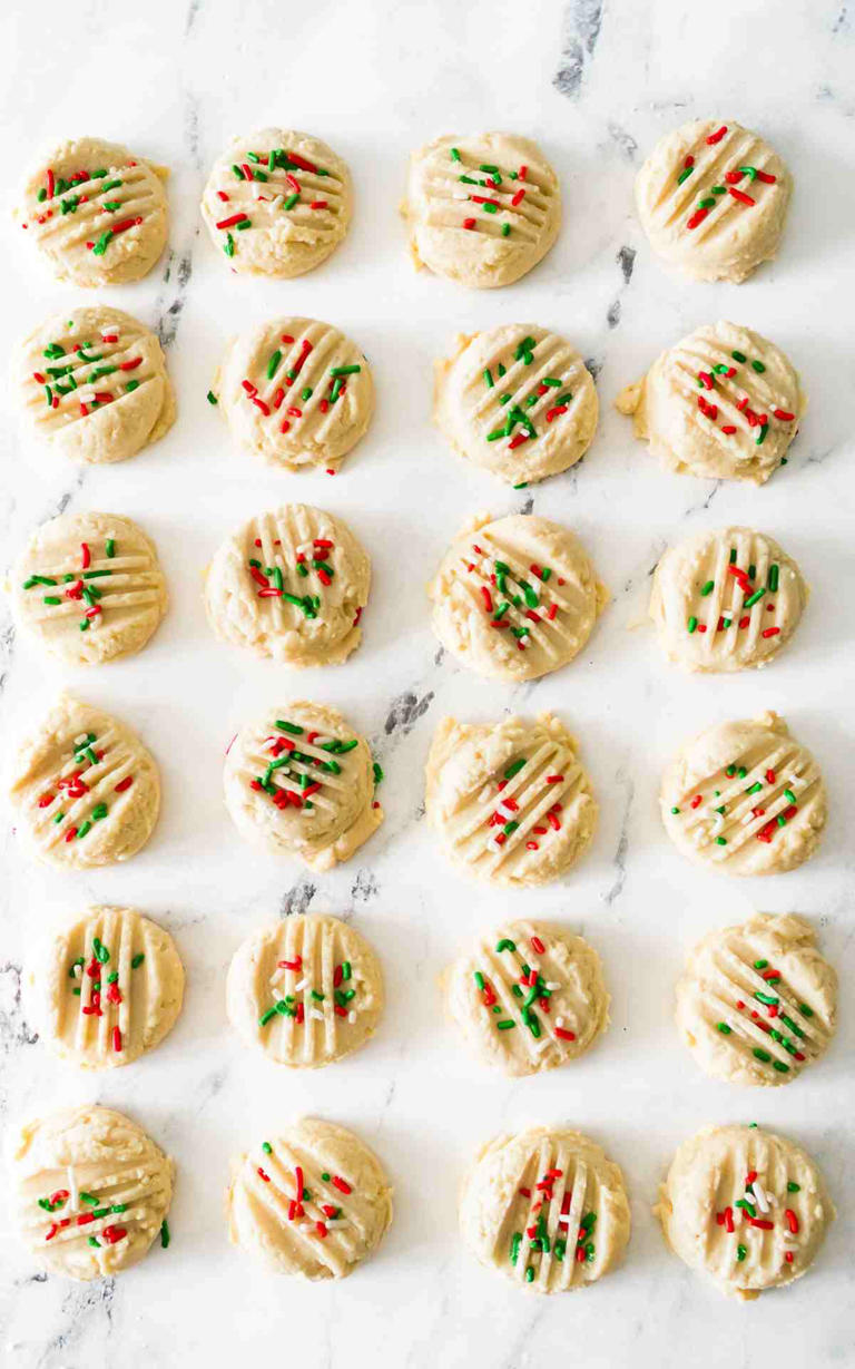 Whipped shortbread cookies