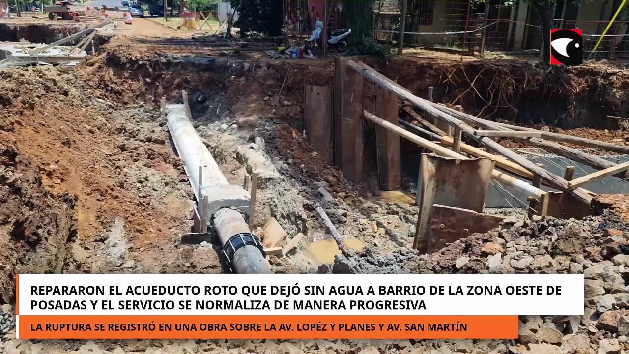 Repararon el acueducto roto que dejó sin agua a barrio de la zona oeste ...