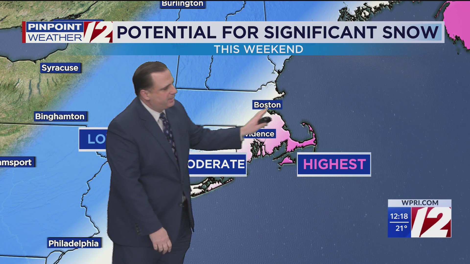 WPRI 12 weather forecast for 1/28/26: Cold and dry into the weekend