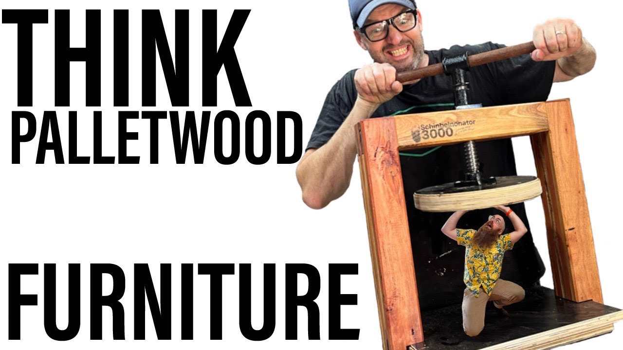I built a wood press from pallet wood! 🔨
