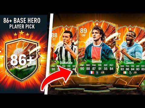 What do you get from 30 x 86+ hero player pick packs?