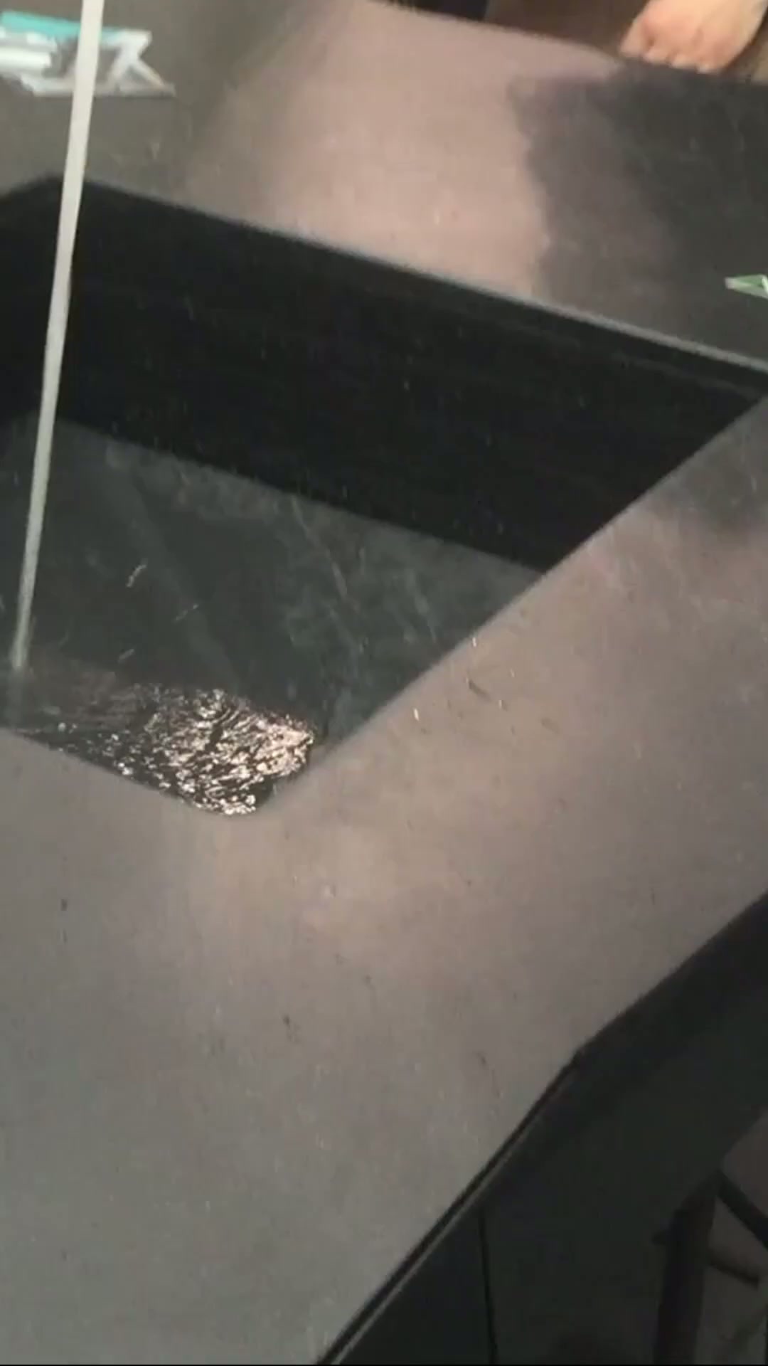 Sink that disappears into kitchen counter #kitchen #kitchengadgets