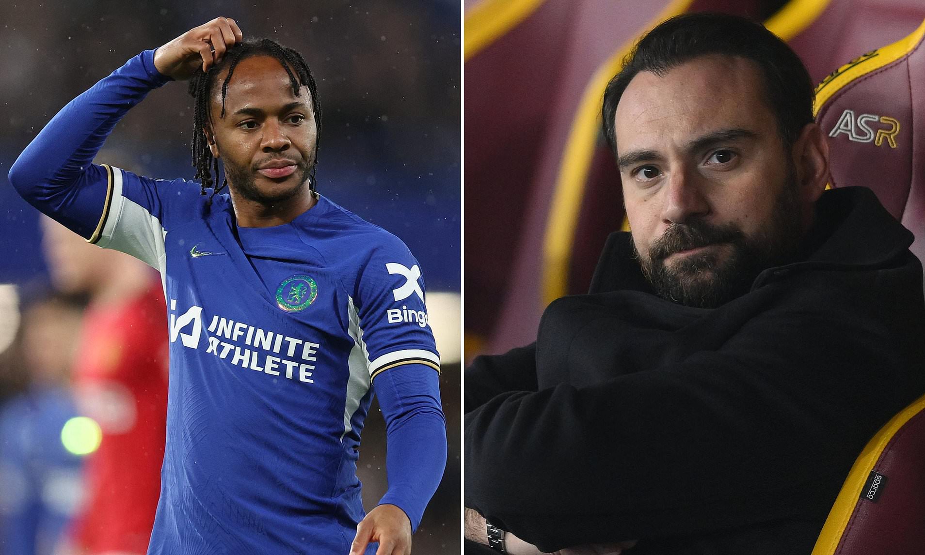 Napoli chief reveals Raheem Sterling stance after Chelsea tore up his £ ...