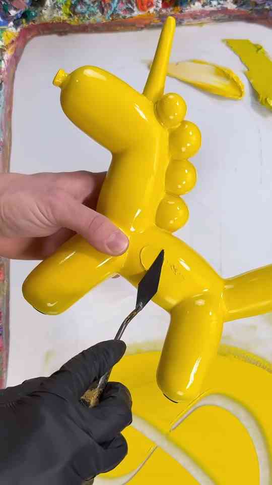 Yellow Balloon Unicorn (color match)