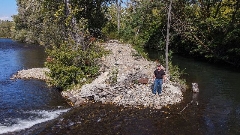 Man tries to claim squatter's rights to island in Boise River