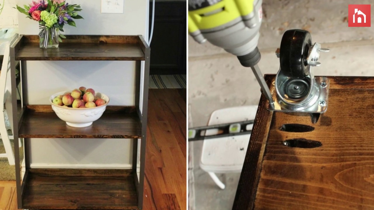 DIY industrial rolling cart