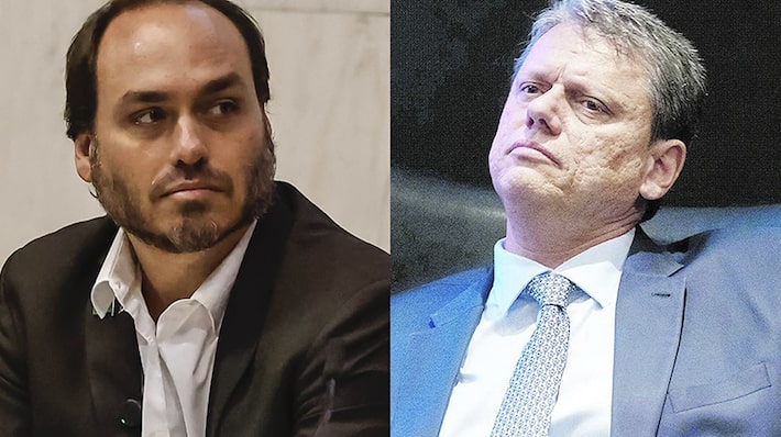 Carlos se reúne com Tarcísio com aval de Bolsonaro: 'Momento bacana com ...