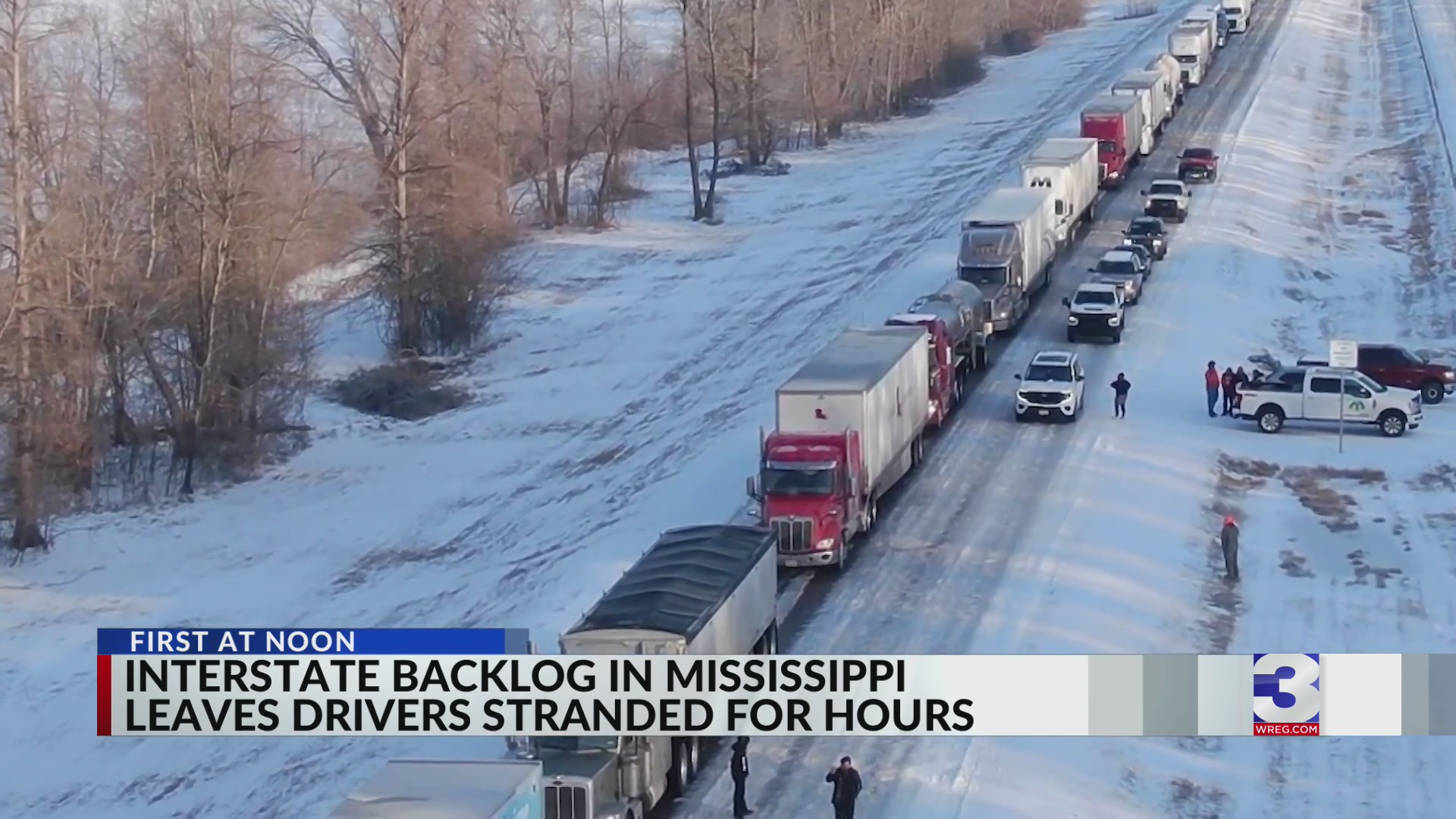 Interstate backlog in MS leaves drivers stranded for hours