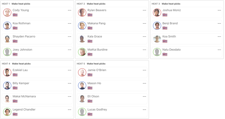 Mason Ho, Jamie O’Brien, Moana Jones Wong and more local wildcards ...