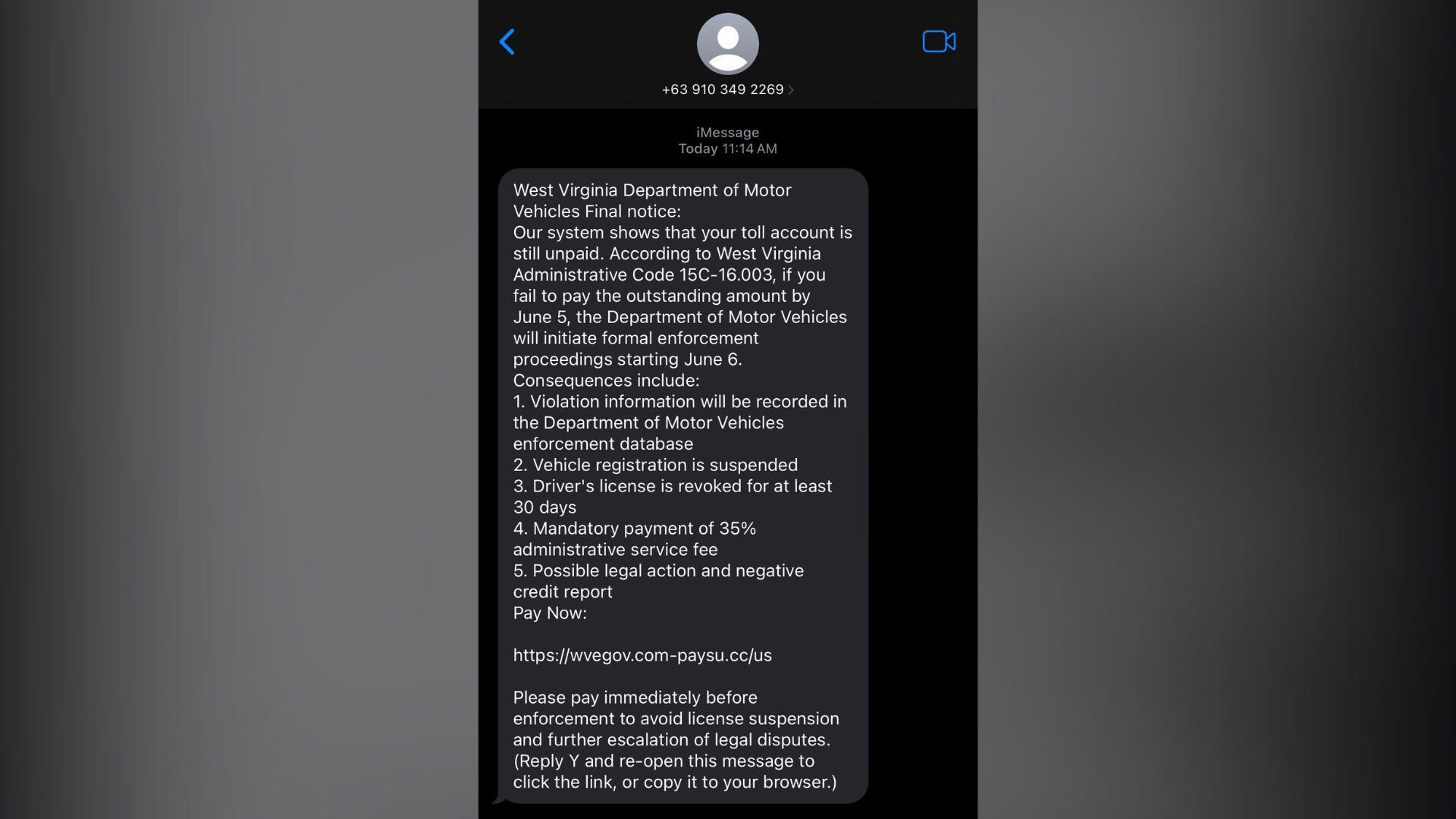 Scam alert: West Virginia DMV warns citizens of text message scams