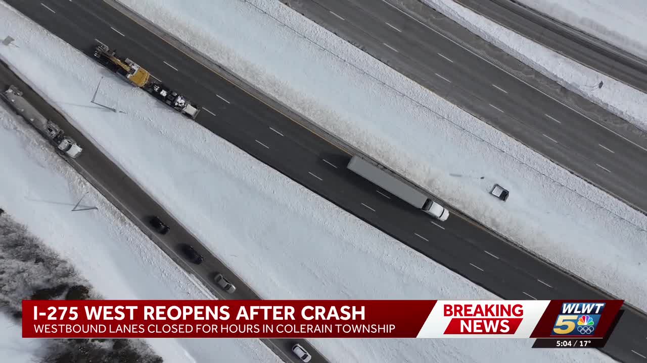 I-275 WB reopens after being shut down for several hours due to ...