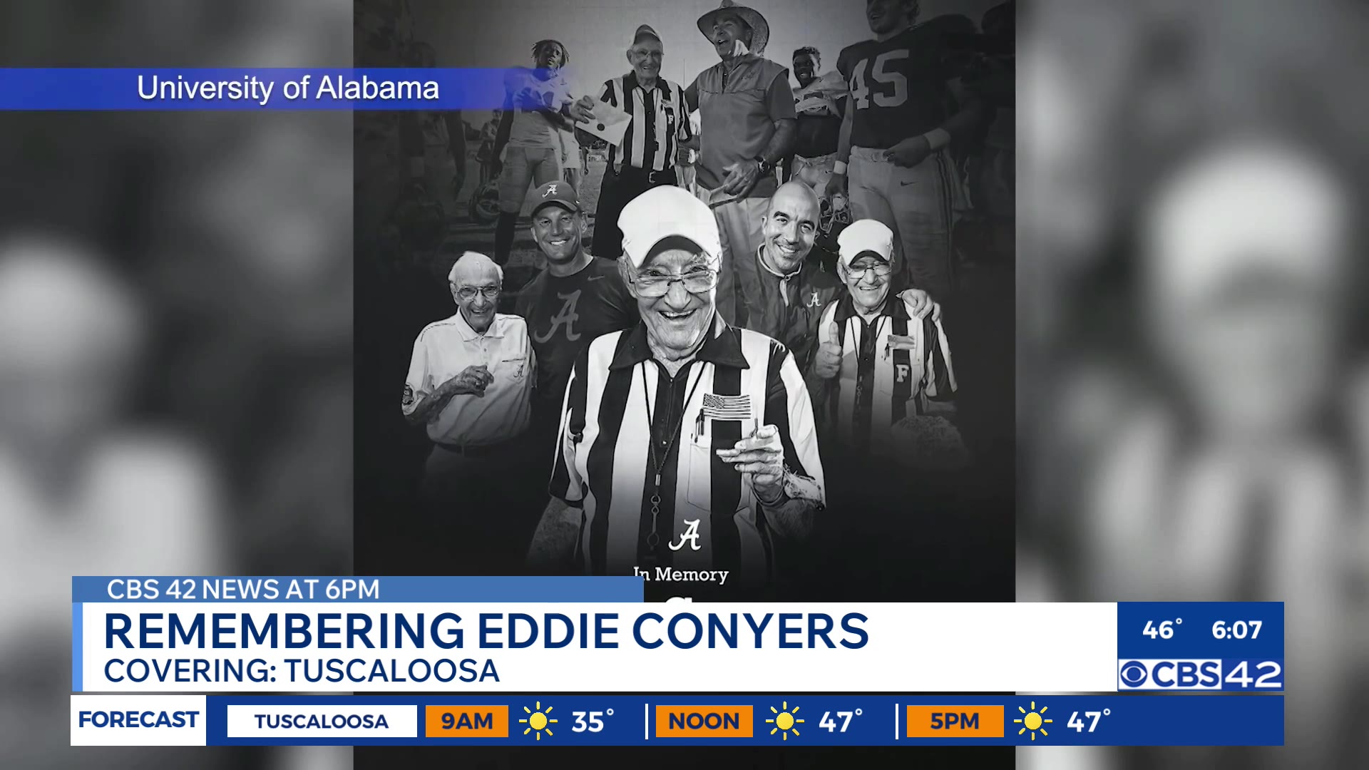 Remembering Eddie Conyers: The Crimson Tide's first practice ref