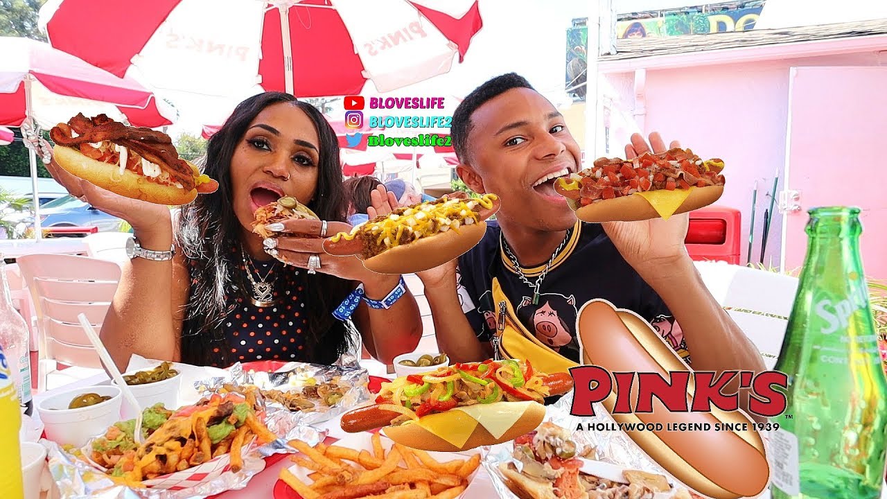 I smash Pinks hot dogs with Darius California style