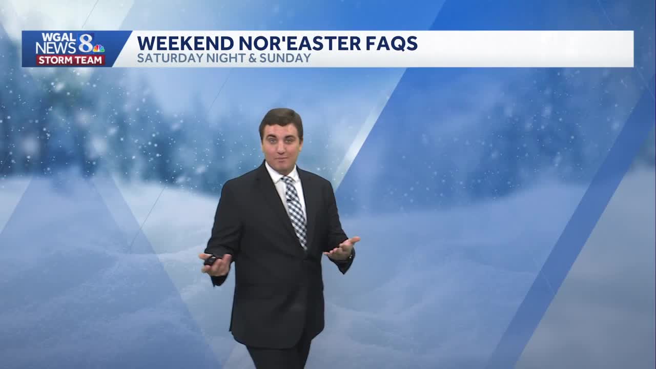 A nor'easter is expected to bring snow this weekend to parts of the US ...