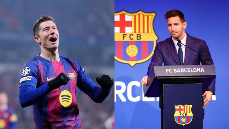 FC Barcelona star Robert Lewandowski can equal Lionel Messi's big ...