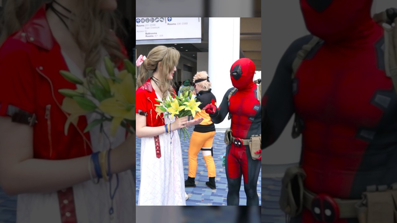 Deadpool finally comes face to face with the iconic Aerith Gainsborough