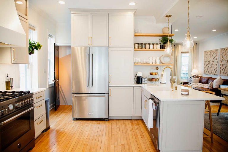 My mom told me to put a paper towel on my kitchen floor, and it was ...