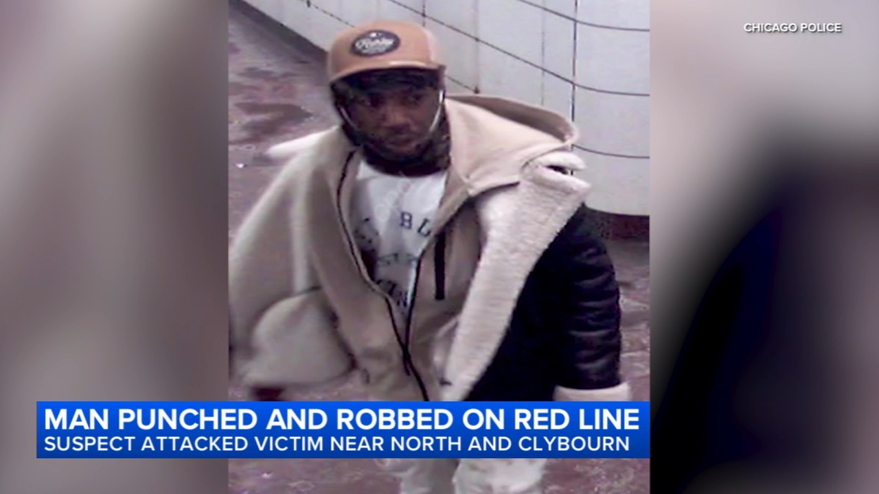 Man punched during robbery on CTA Red Line train on North Side, Chicago ...