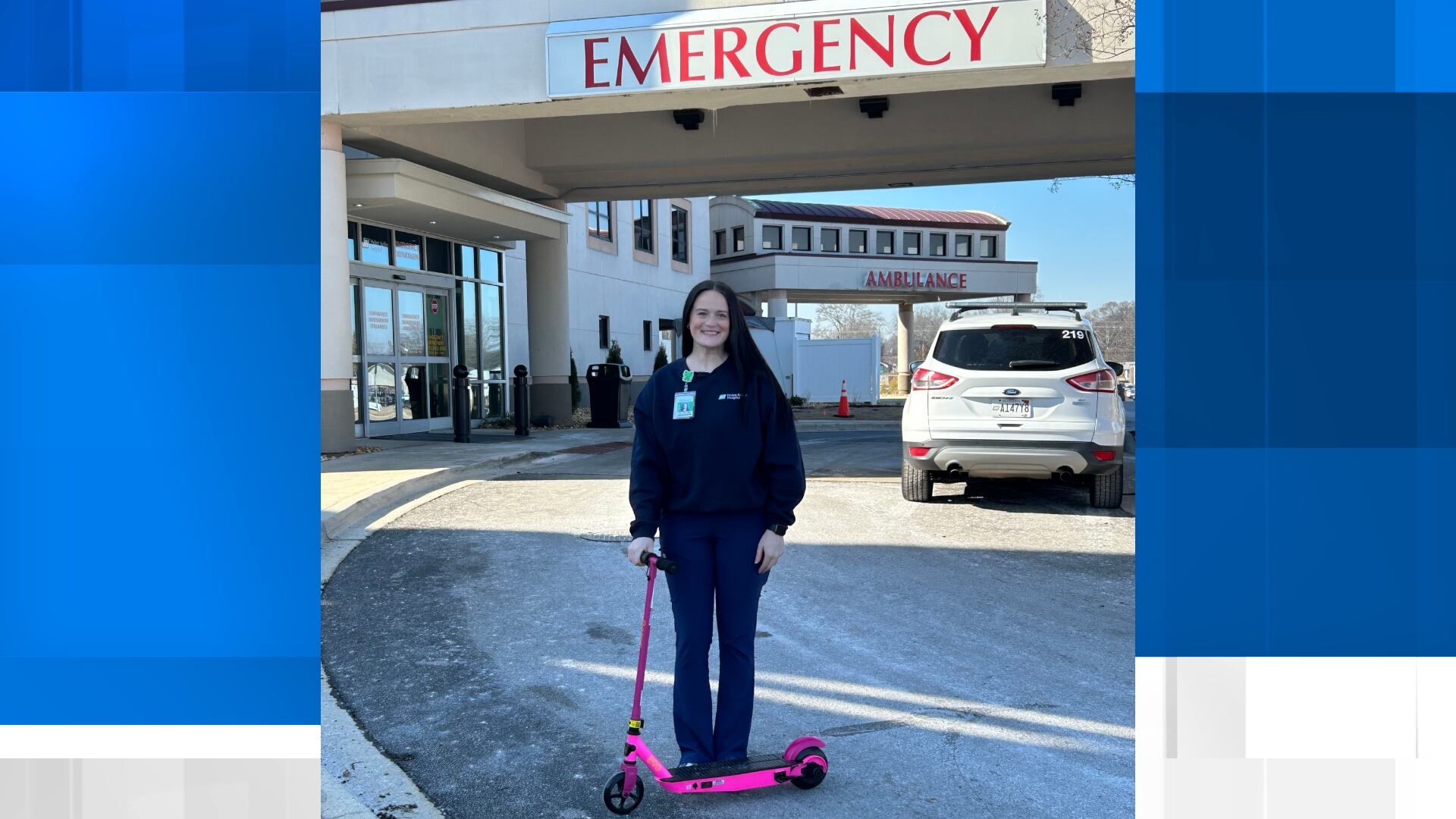 Going the extra mile: Nurse rides scooter through icy conditions to get ...