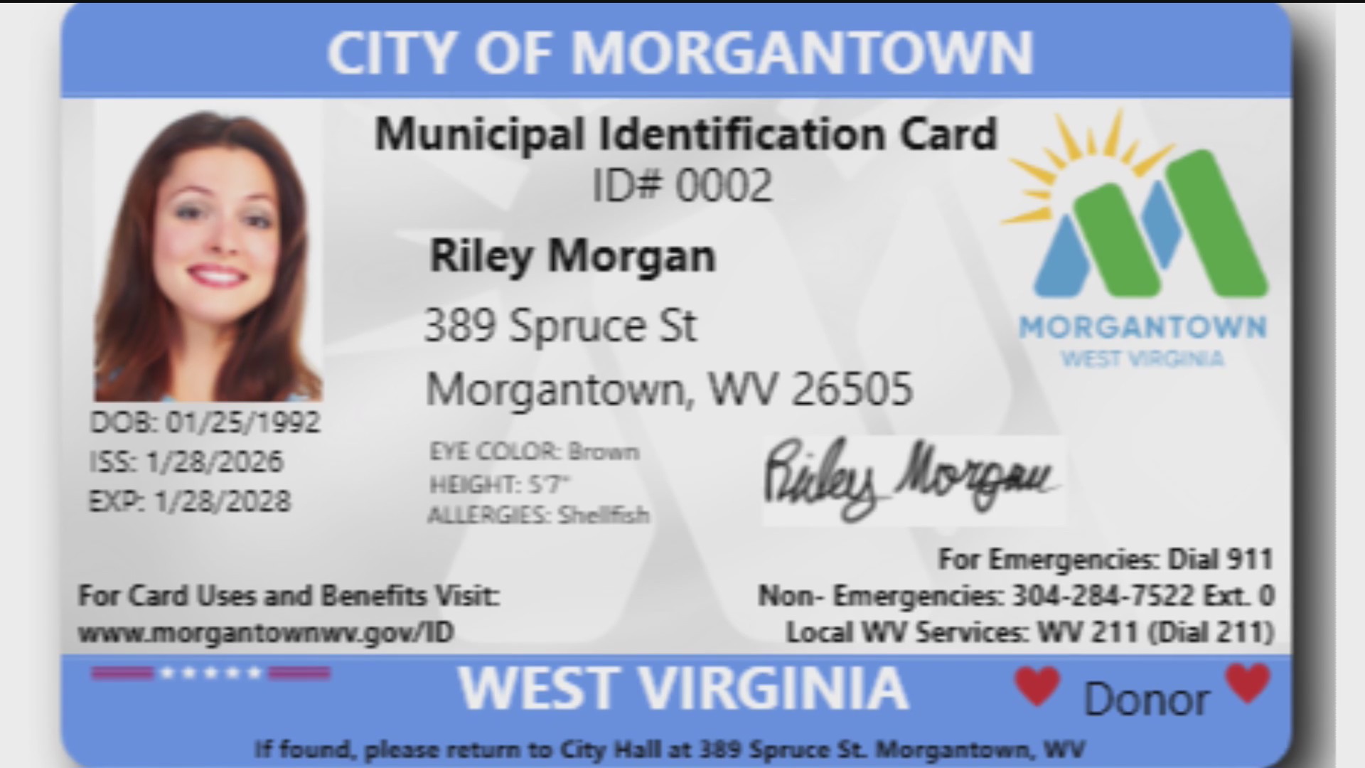 City of Morgantown to offer new municipal ID cards to residents