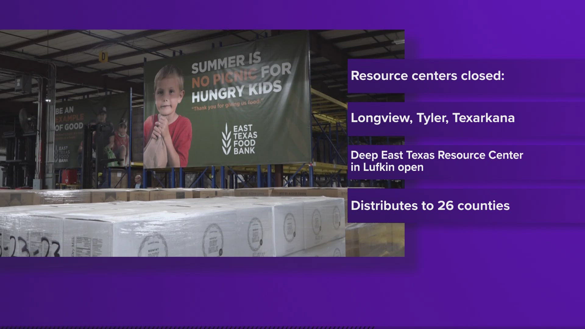 East Texas Food Bank closes Thursday due to winter weather