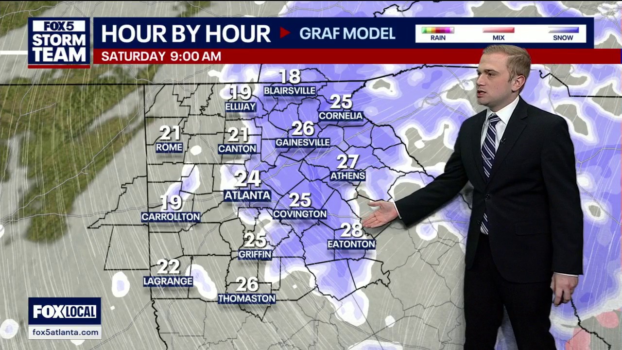 Snow chance increasing for metro Atlanta