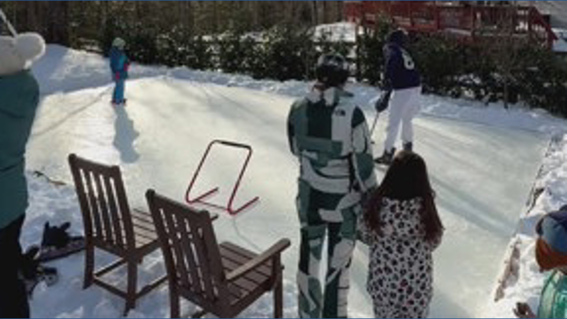 Maryland father builds 'frozen field of dreams'