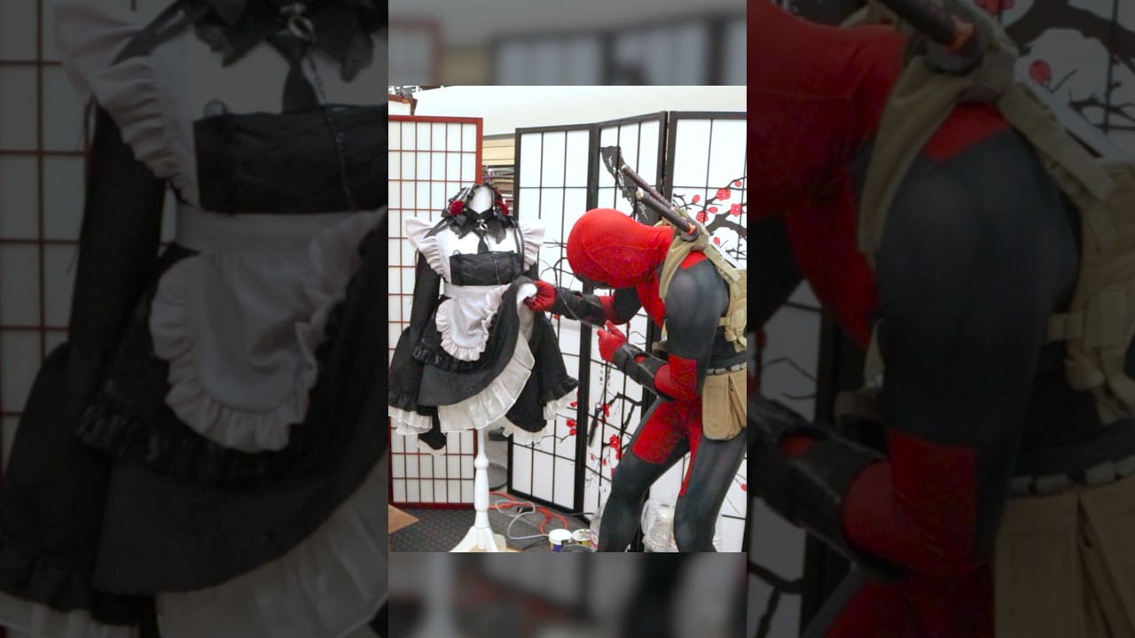 Deadpool caught red handed #deadpool #mydressupdarling #cosplay