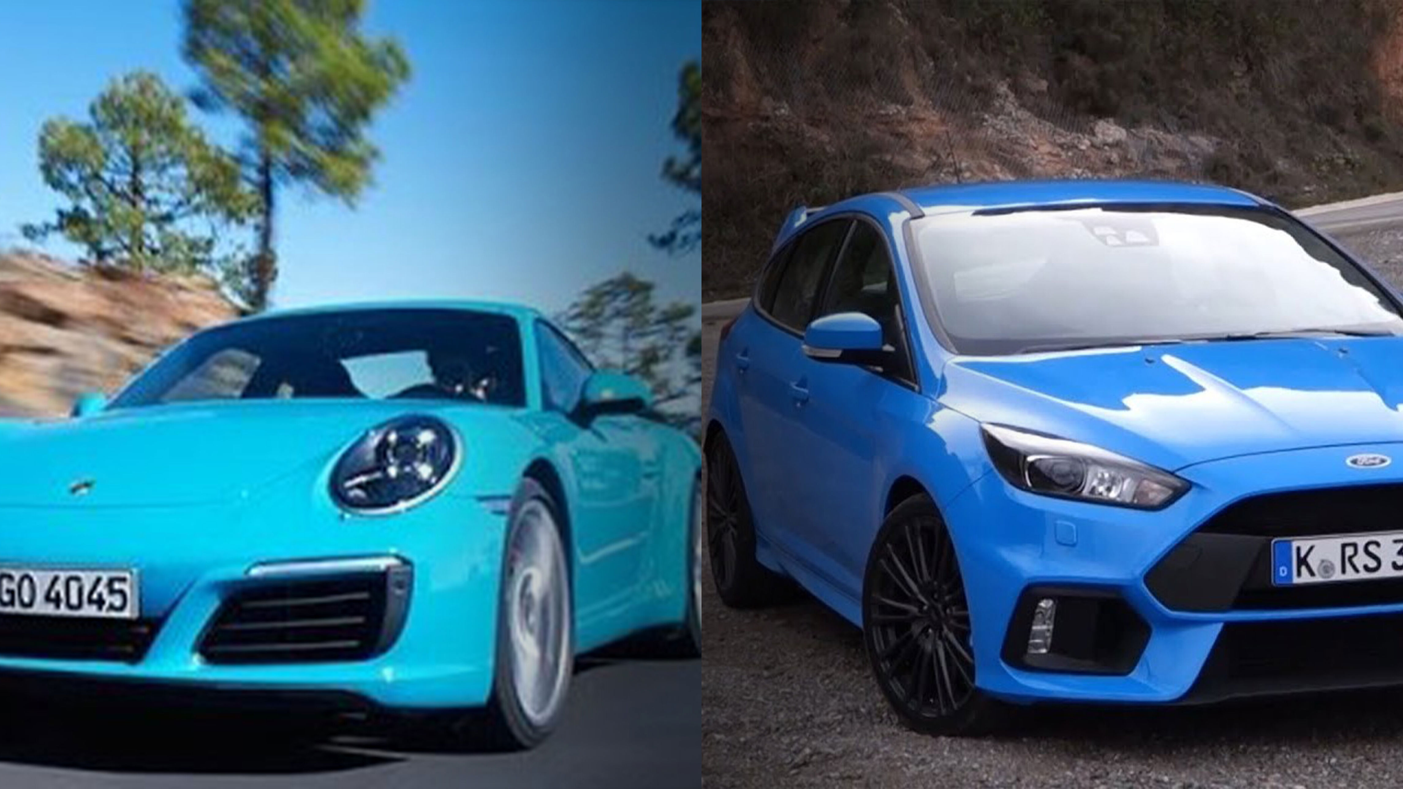 Porsche 911 Carrera S v/s Ford Focus RS