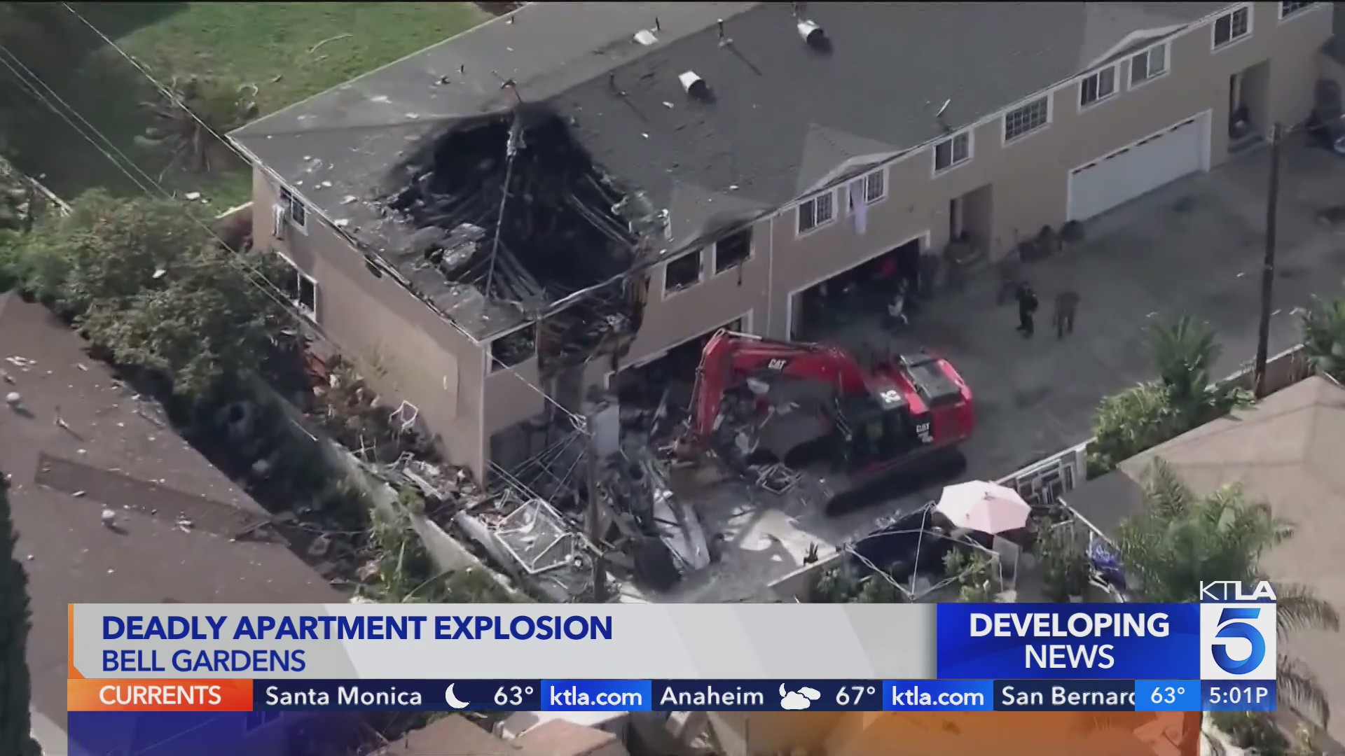 1 killed in suspected fireworks explosion in Bell Gardens