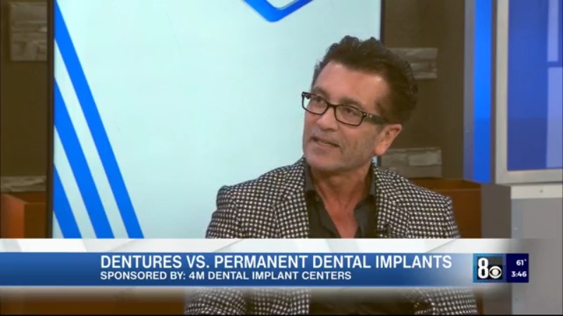Dentures vs. permanent dental implants with 4M Dental Implant Centers