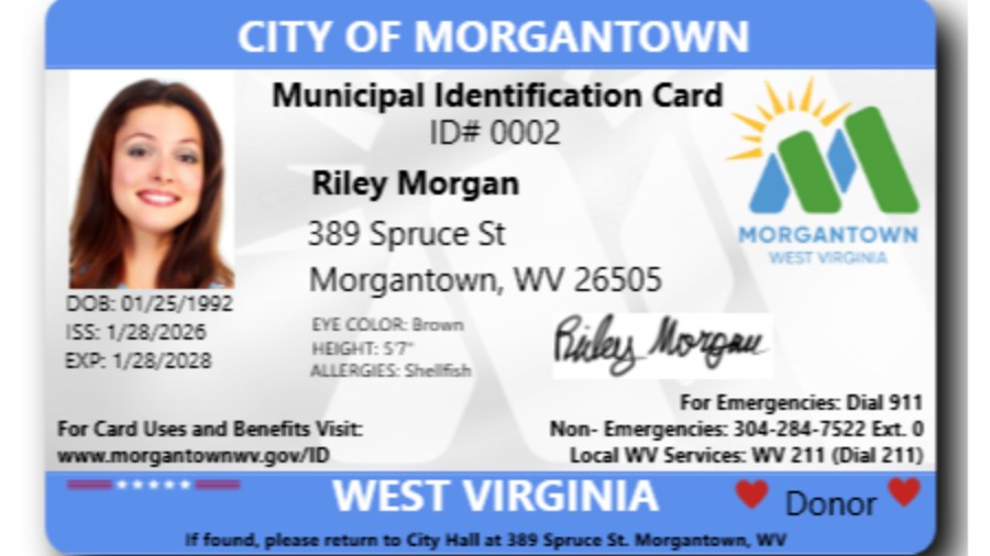City of Morgantown to offer new municipal ID cards to residents