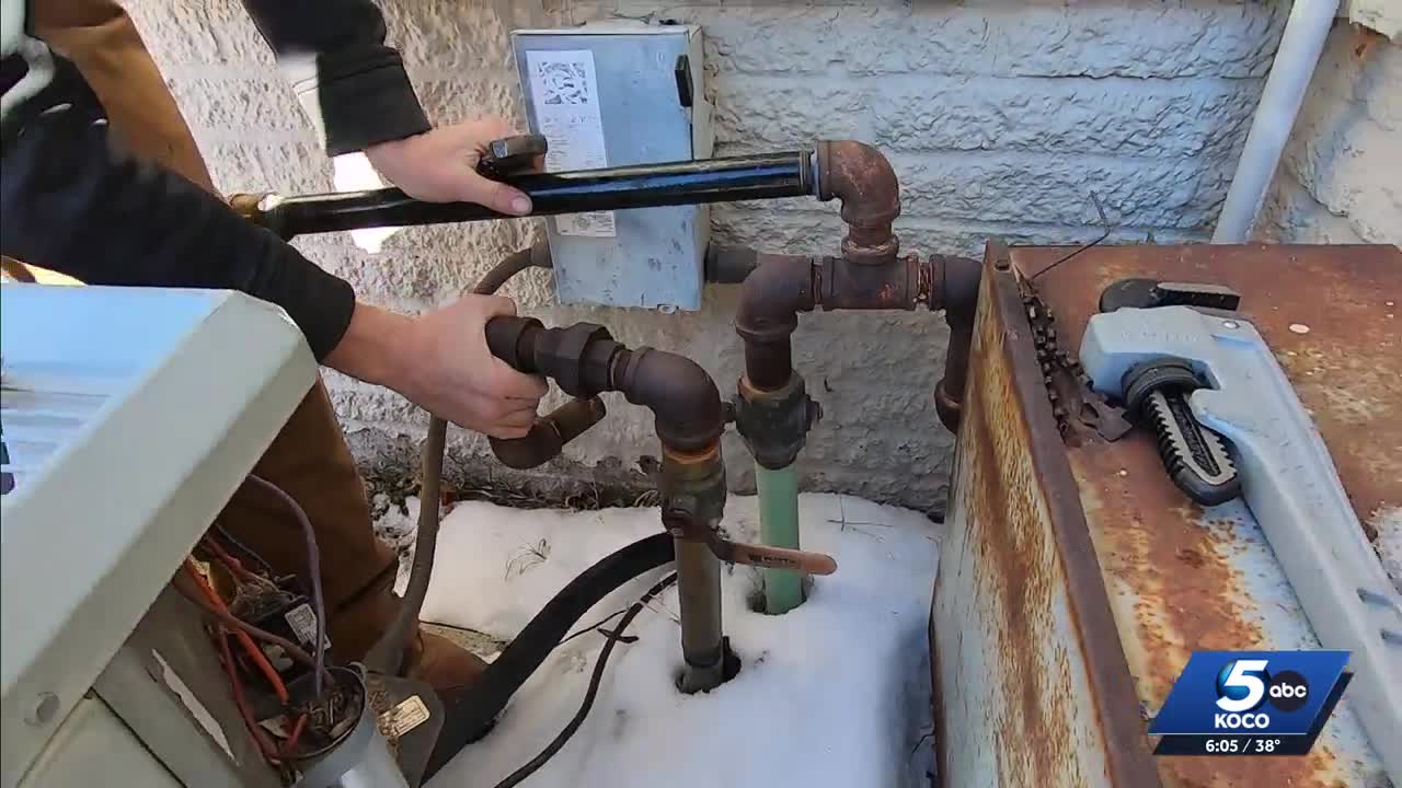 Plumbers tackle frozen pipes and gas leaks amid cold weather