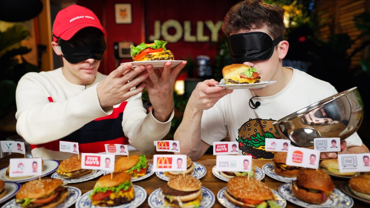Blindfolded fast food burger challenge: Can Josh & Ollie guess them all?
