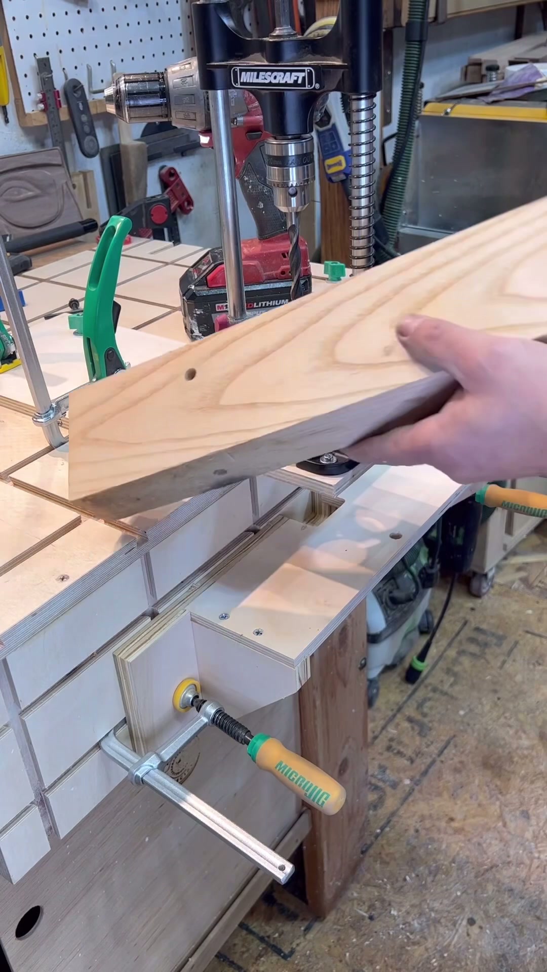 Making a drill press stand for my MatchFit bench topper #diy #tools # ...