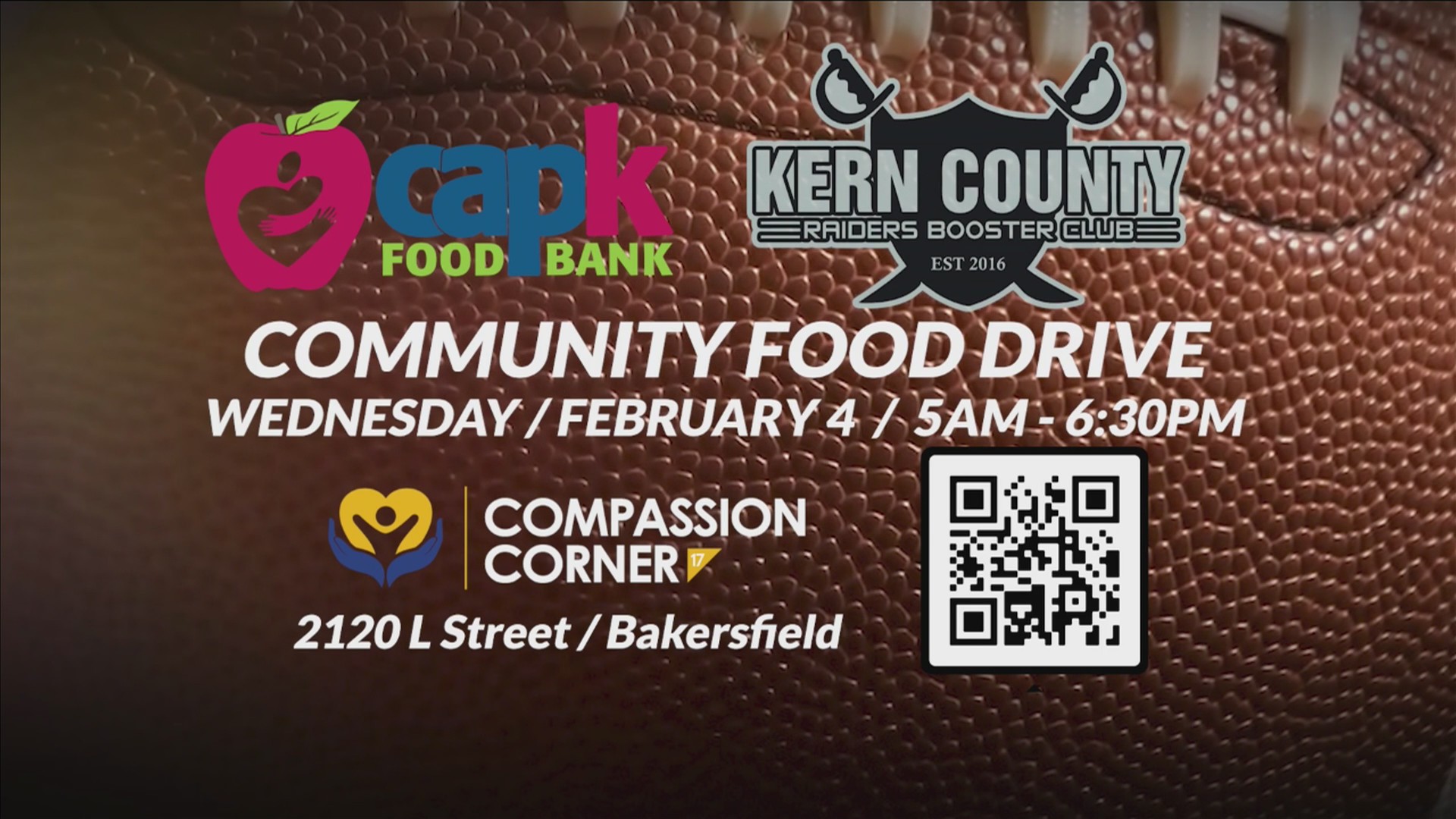 Community food drive at Compassion Corner