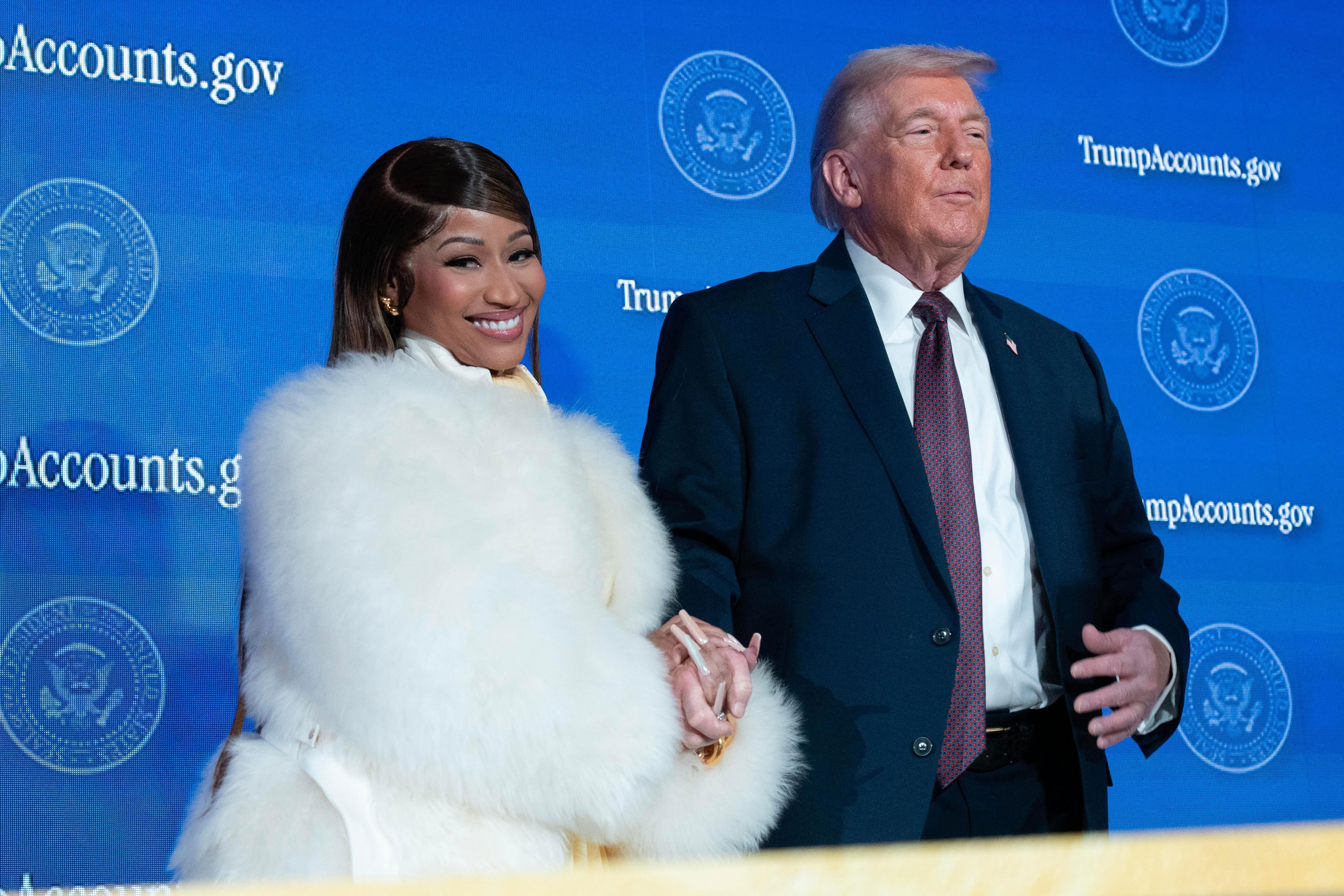 Nicki Minaj shares new photo with Trump Gold Card