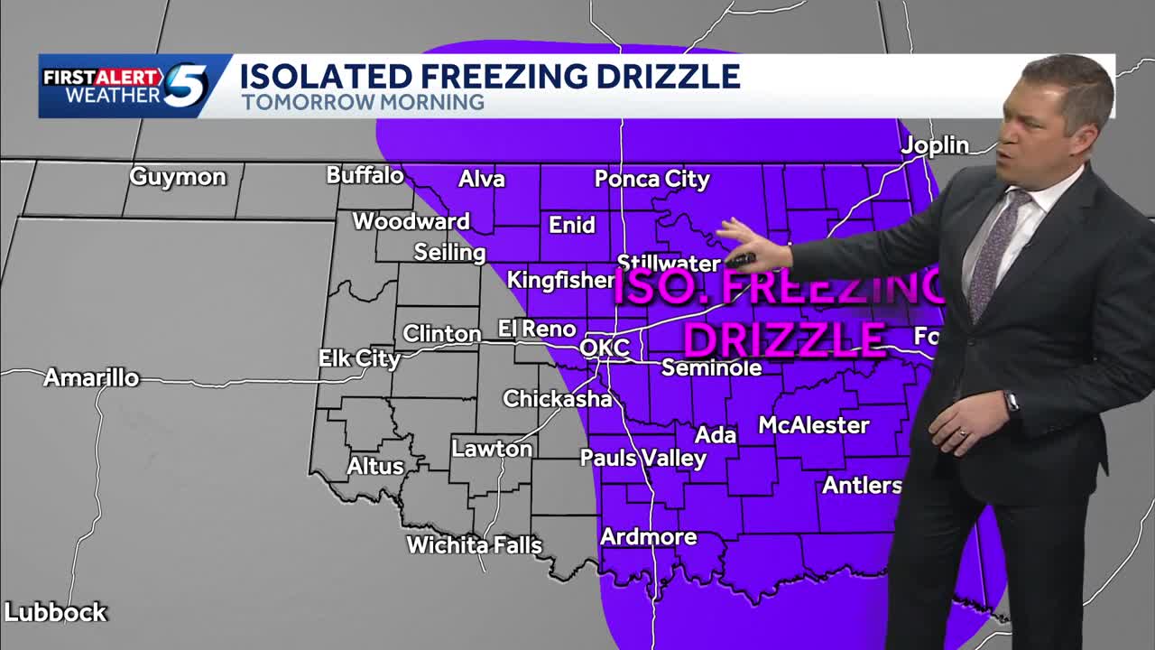 Timeline: Much of Oklahoma could see freezing drizzle, more cold weather