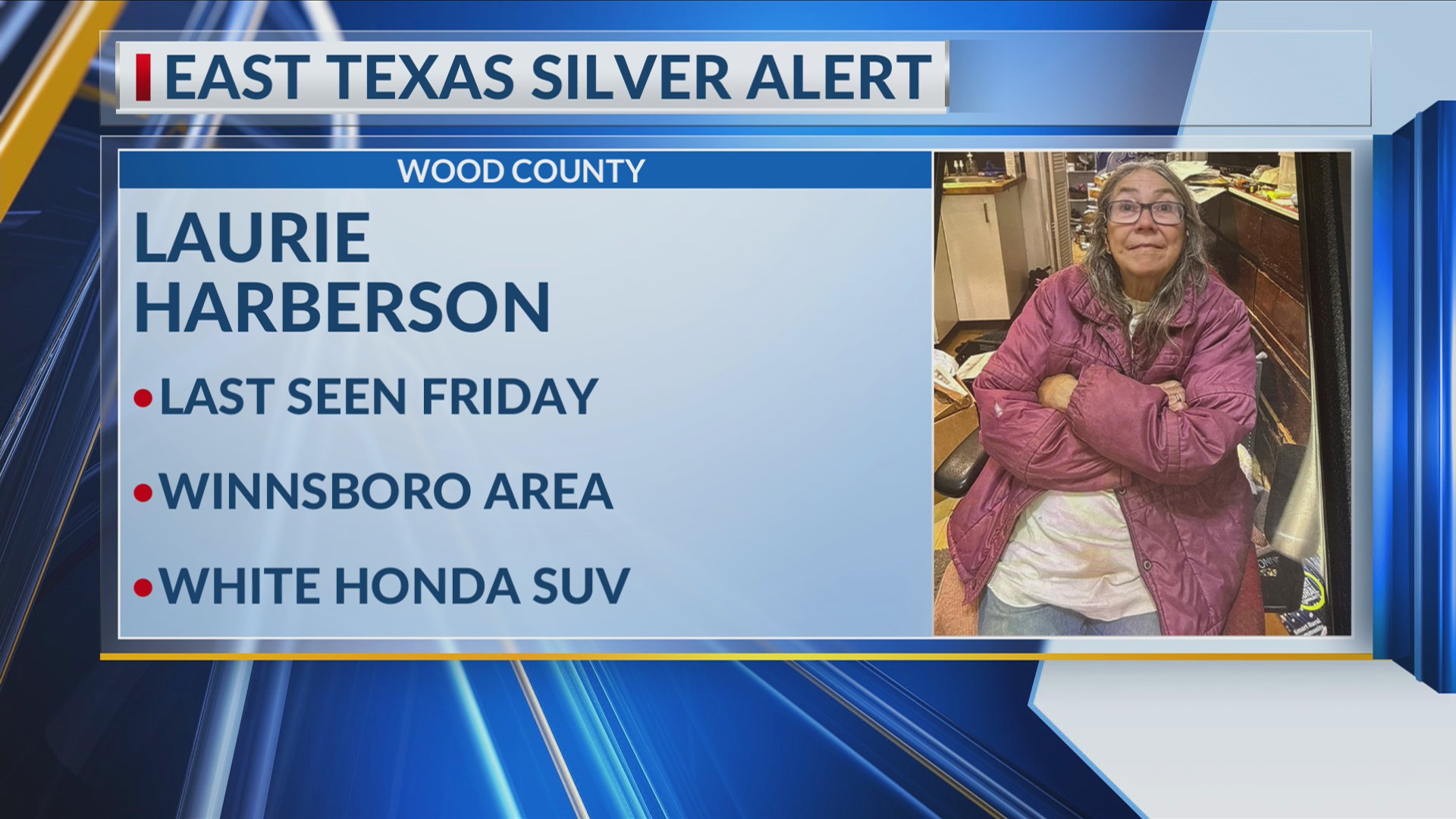 Silver Alert issued for missing Laurie Harberson