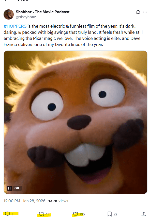 Pixar trying to generate hype for "Hoppers" now that tickets are on ...