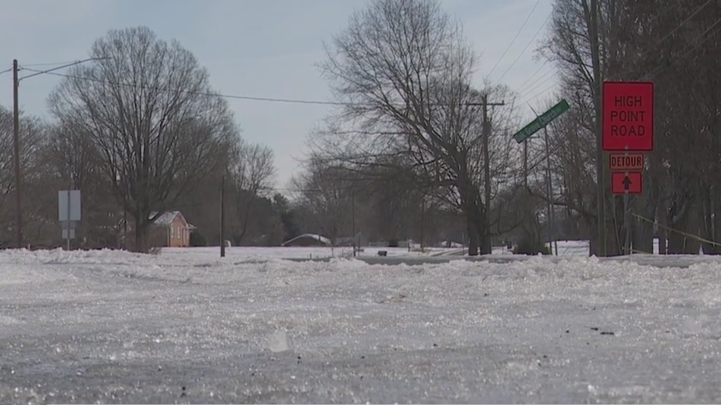 Forsyth County crews work to clear icy roads