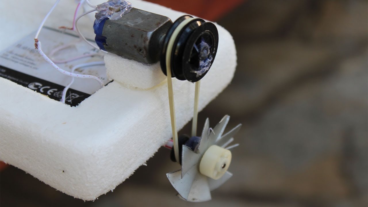 How to make a simple electric boat at home