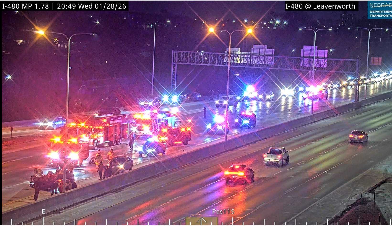 Omaha crash injures multiple people, closes part of interstate
