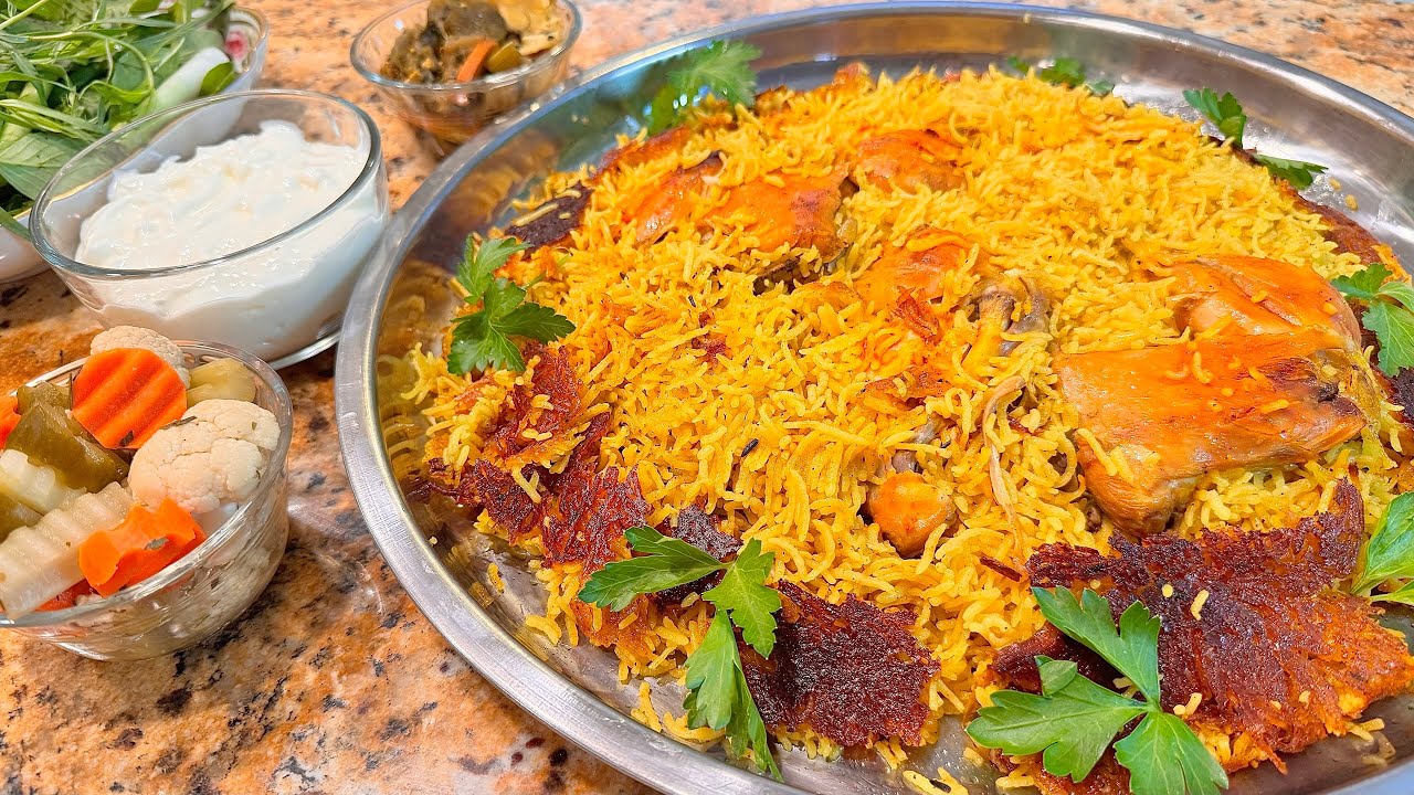Chicken in rice (morgh-laye polo) | Traditional Persian one-pot recipe