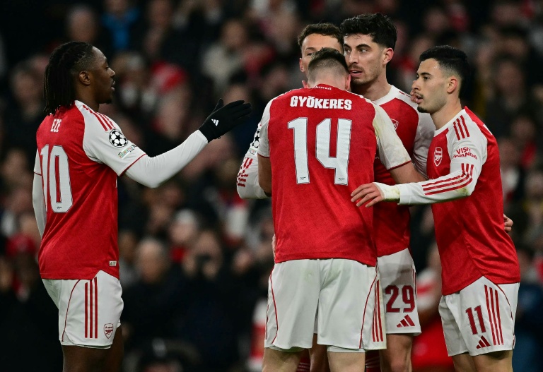 Arsenal complete Champions League clean sweep for top spot