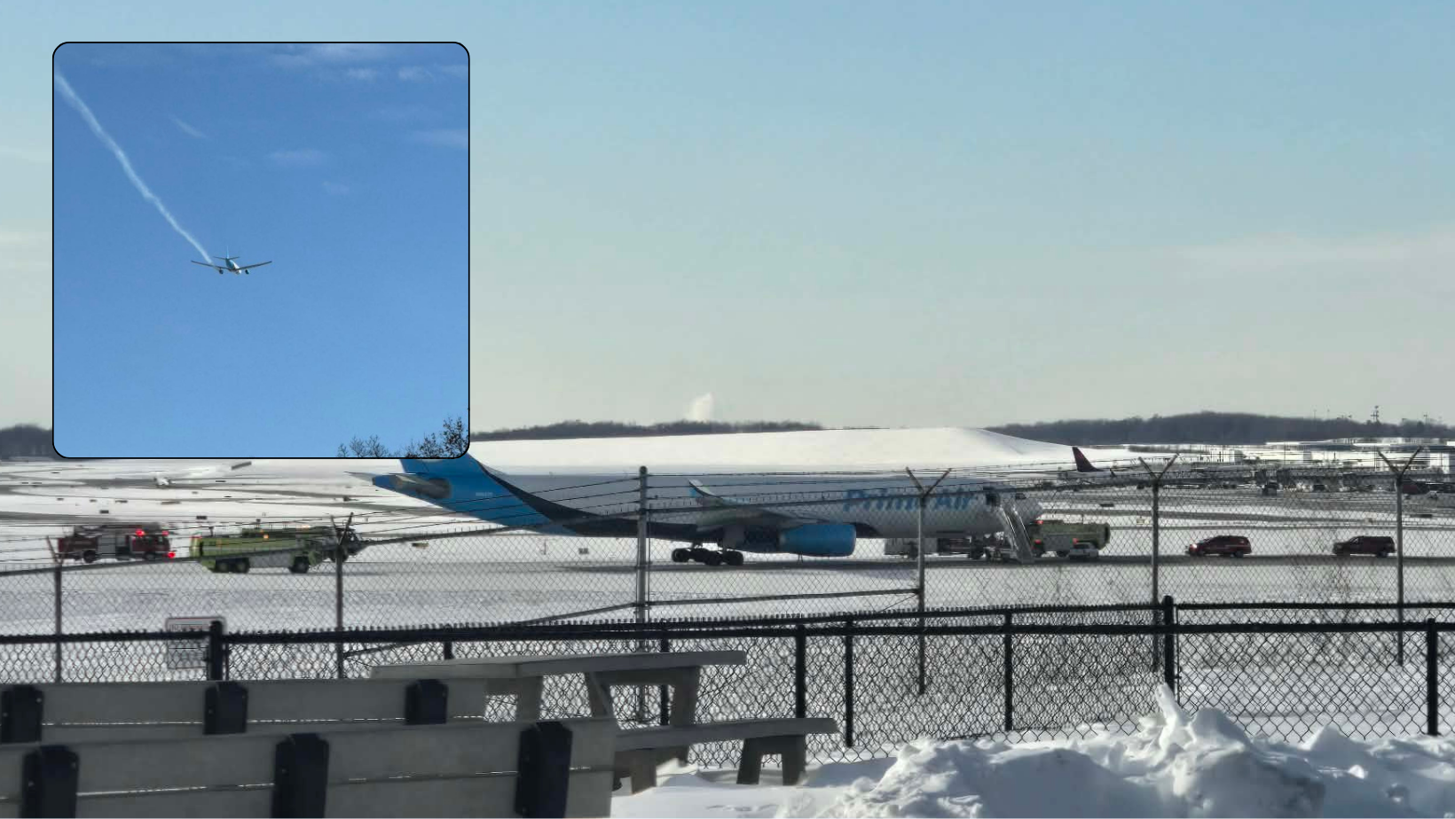 Amazon cargo plane makes emergency landing at CVG Airport after bird strike