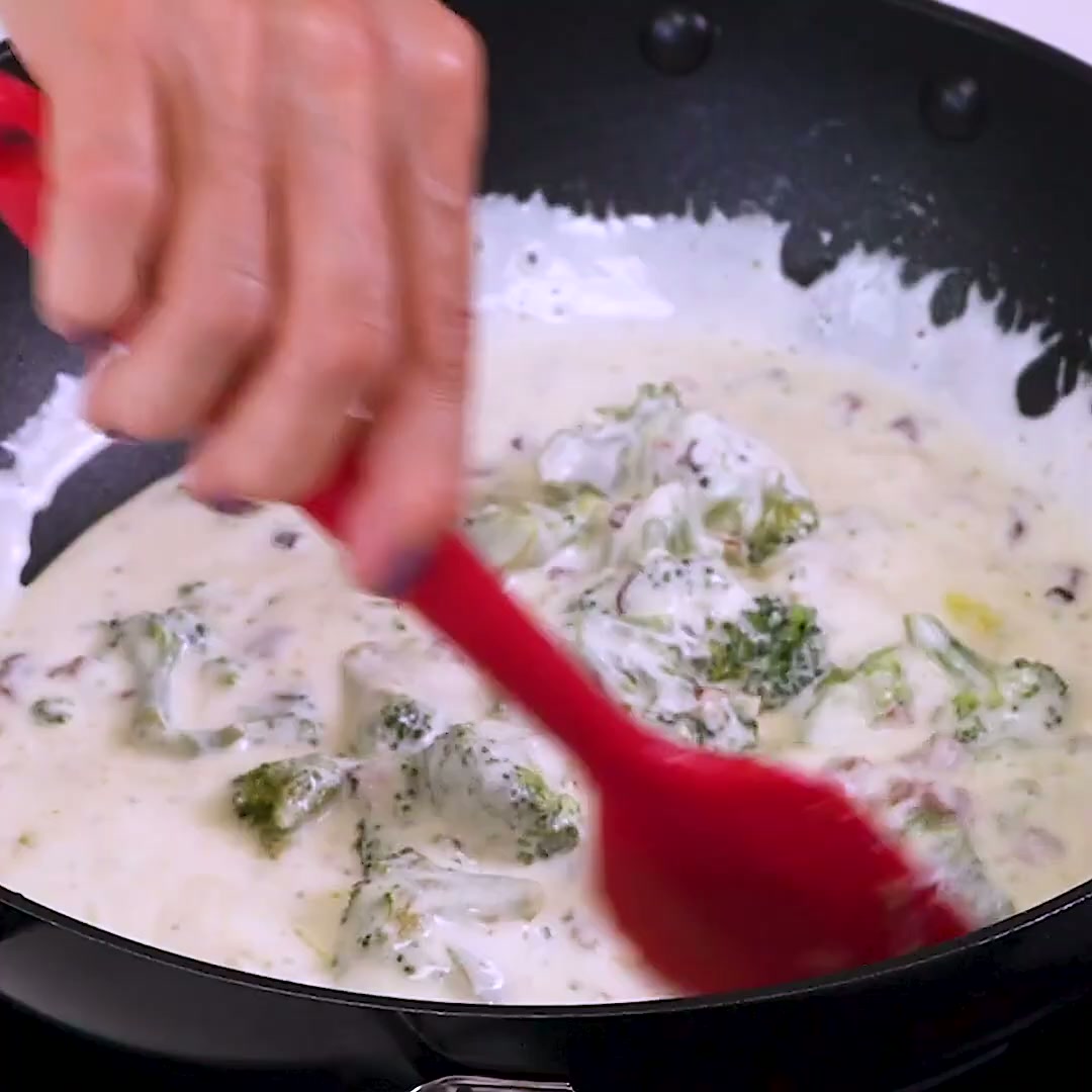 Macarrão ao molho branco com brócolis | Sal de Flor