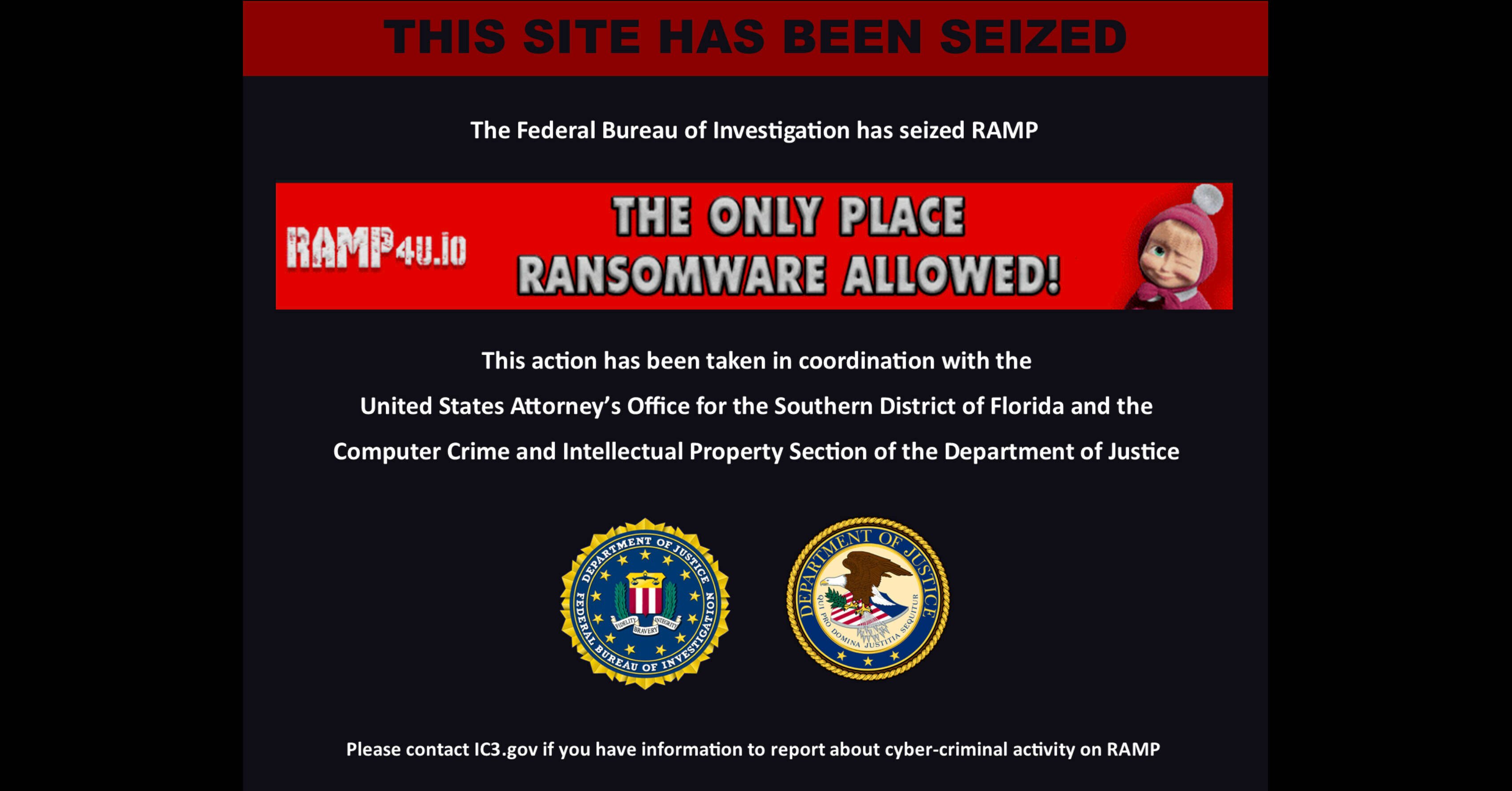 Ransomware crims forced to take off-RAMP as FBI seizes forum