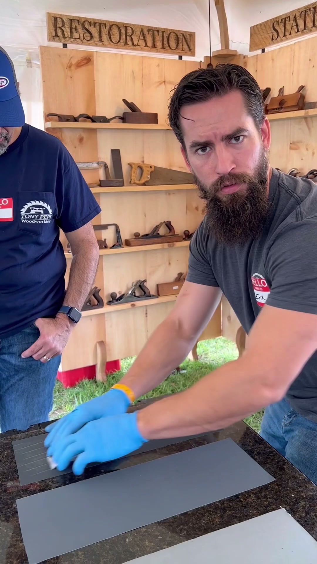 Catskills Maker Camp hand plane restoration booth #maker #woodworker # ...