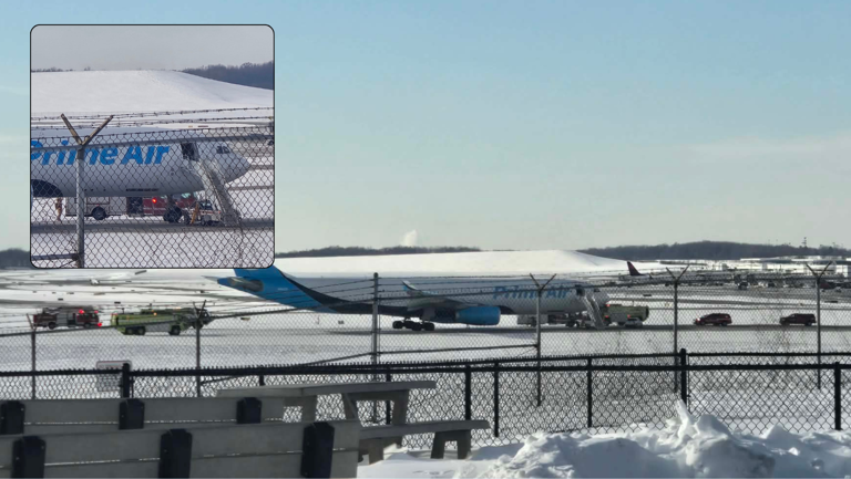 Amazon cargo plane makes emergency landing at CVG Airport after bird strike